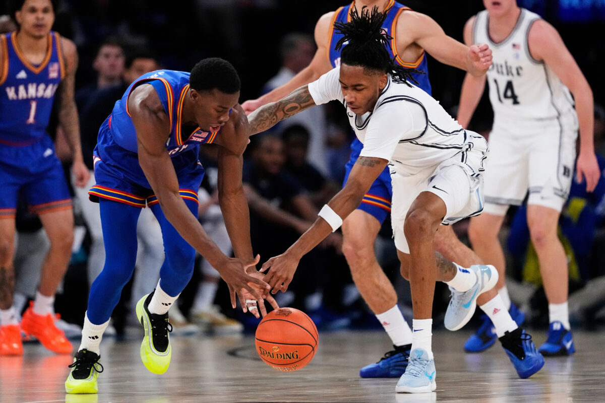 Jayhawks battle but fall short against No. 5 Duke, 78-66 - KU Sports